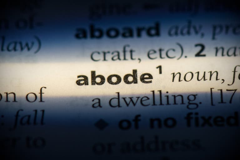 Abode stock image. Image of detail, dictionary, printed - 161577771