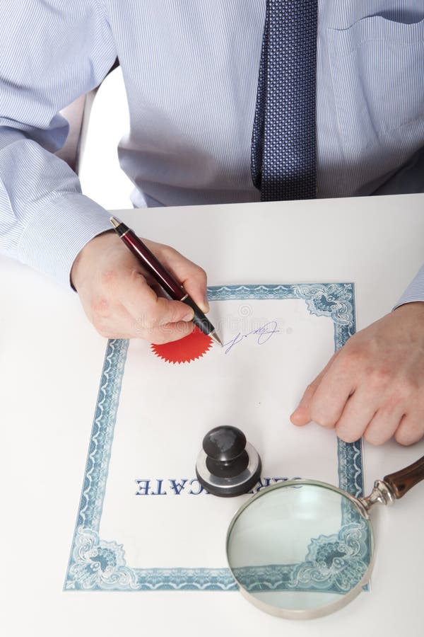 Sello De La Tinta Del Notario Público Foto de archivo - Imagen de ...