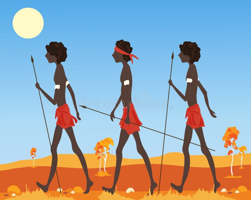 Aborigen australiano ilustración del vector. Ilustración de aborigen ...