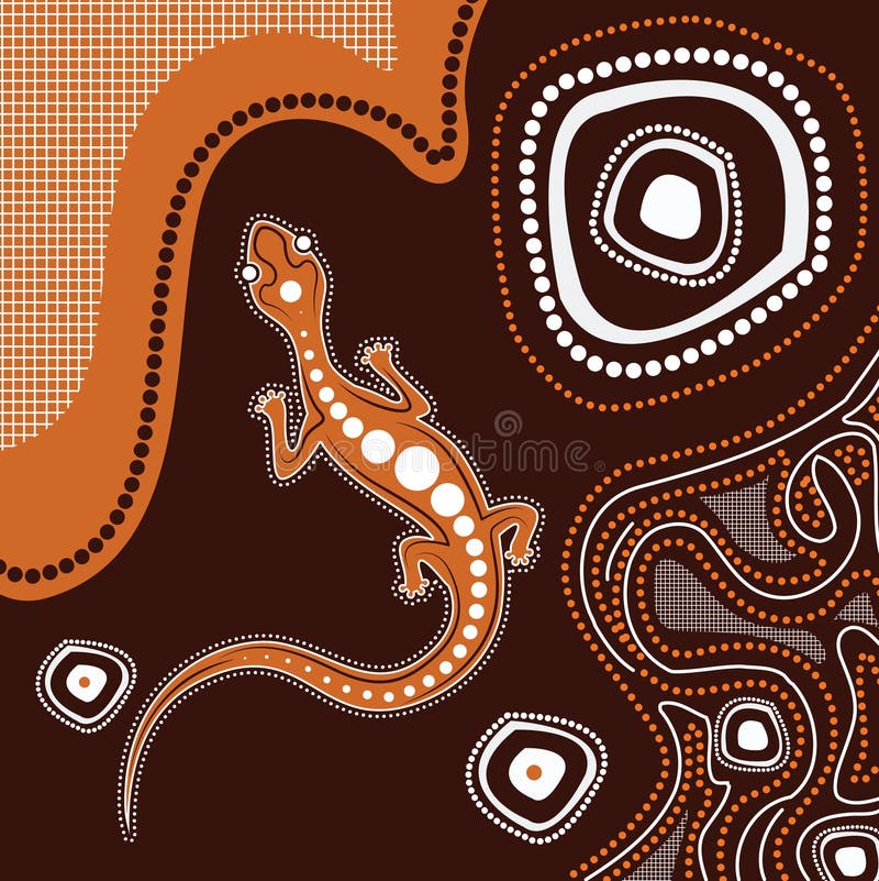 Aboriginal Lizard Stock Illustrations – 655 Aboriginal Lizard Stock ...
