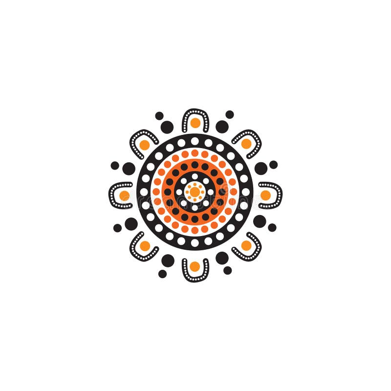 Aboriginal Art Dots Logo Stock Illustrations – 1,827 Aboriginal Art ...