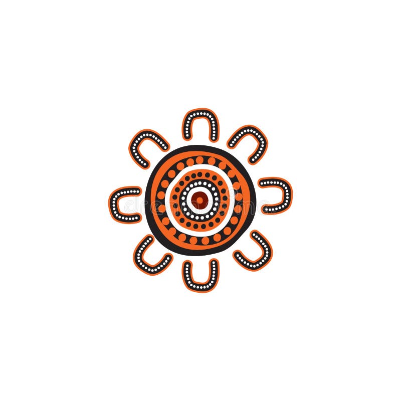 Aboriginal art logo design stock vector. Illustration of australia ...