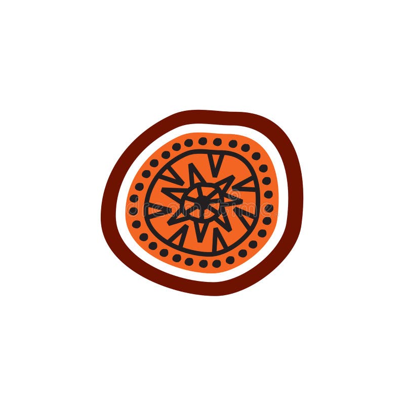 Aboriginal art logo design stock vector. Illustration of african ...