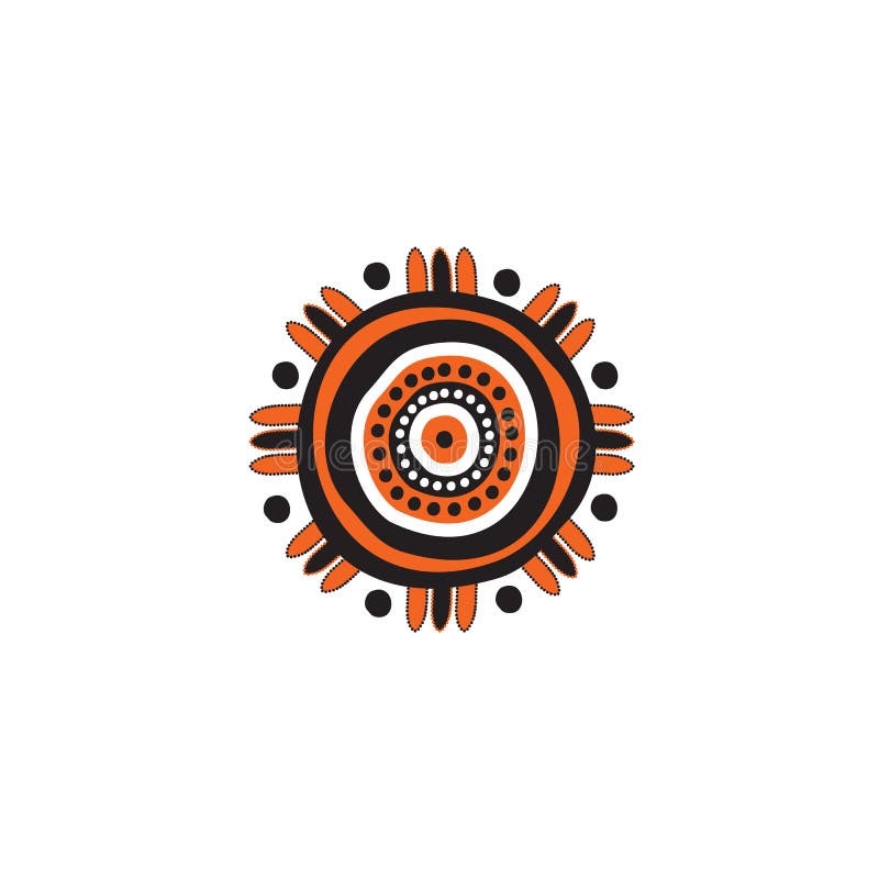 Aboriginal art logo design stock vector. Illustration of symbol - 160190049
