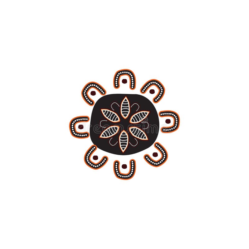 Aboriginal art logo design stock vector. Illustration of sign - 160190148