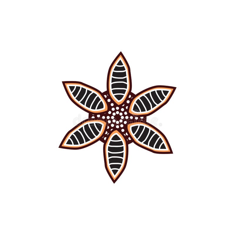 Aboriginal art logo design stock vector. Illustration of design - 160190667