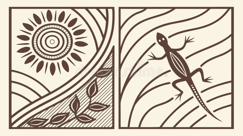 Aboriginal Style Motif Stock Illustrations – 1,037 Aboriginal Style ...