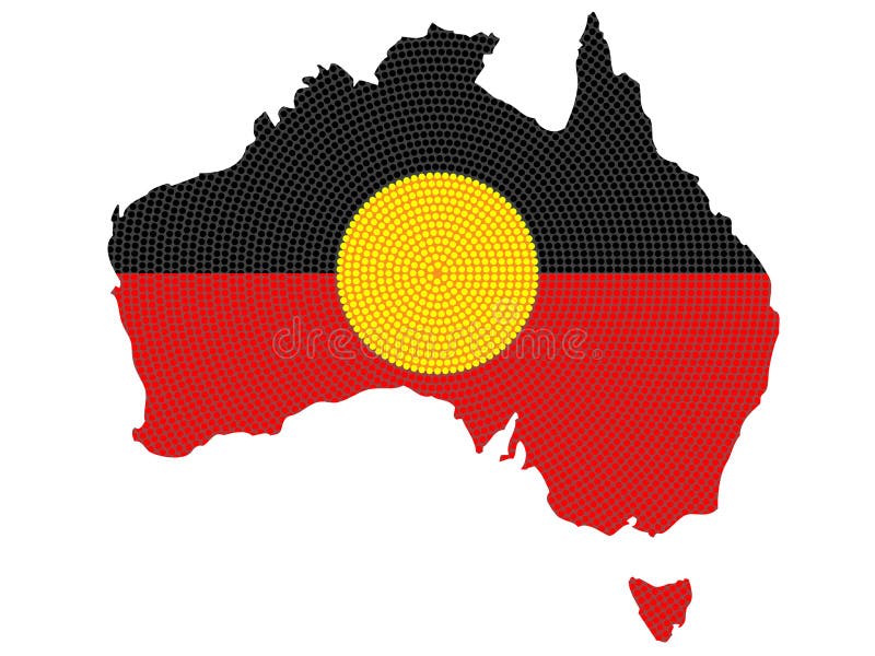 Aboriginal Flag Design stock vector. Illustration of australia - 8520362