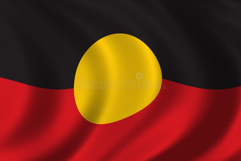 Aboriginal Flag Design stock vector. Illustration of australia - 8520362