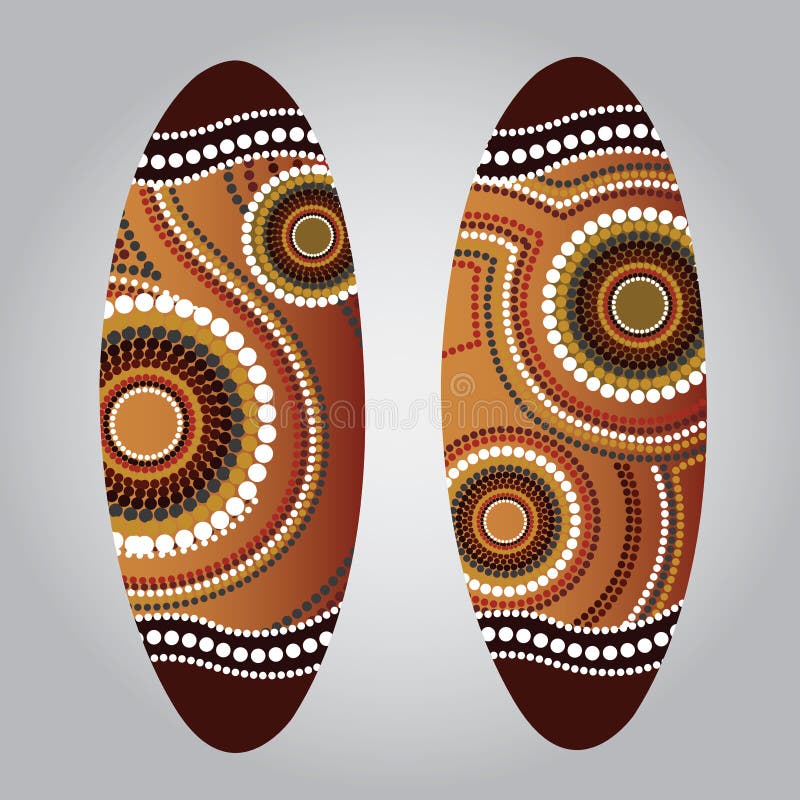 Aboriginal Shield Vector Art. Stock Vector - Illustration of vector ...