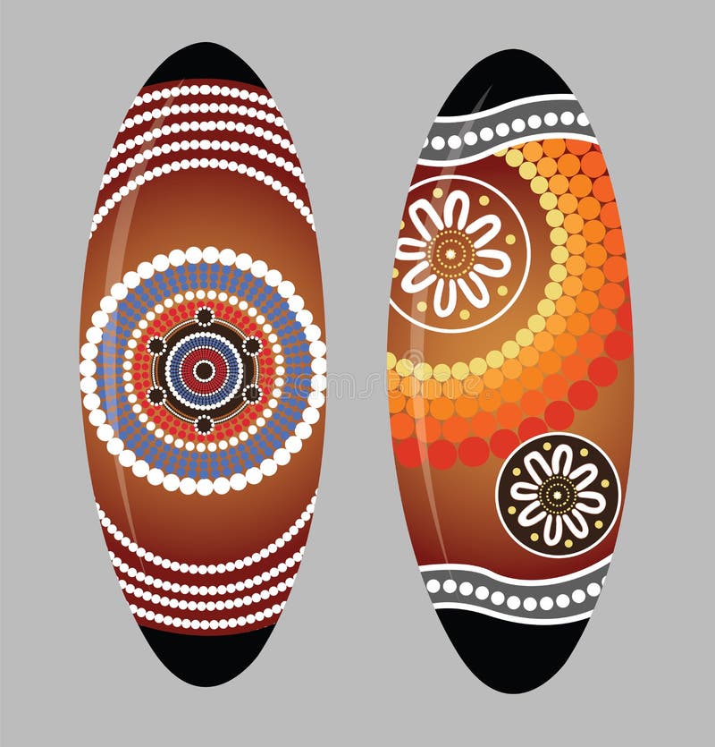 Aboriginal Shield Vector Art. Stock Vector - Illustration of vector ...