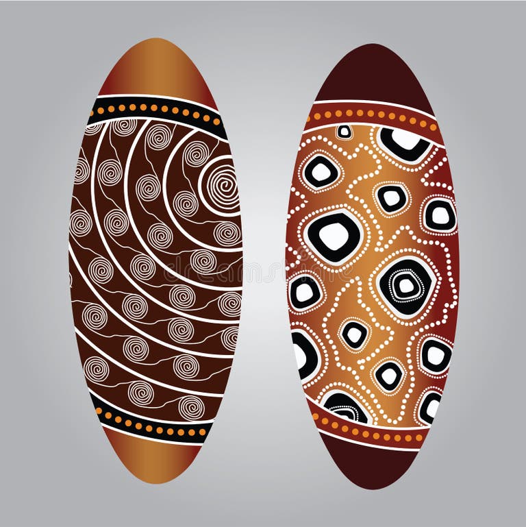 Aboriginal Shield Vector Art. Stock Vector - Illustration of australia ...