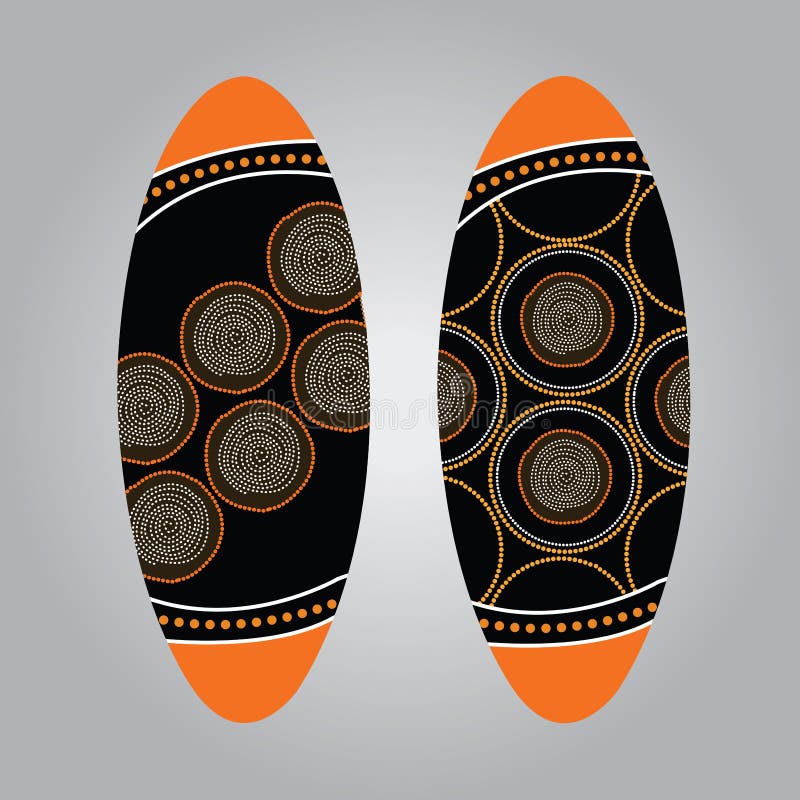 Aboriginal Shield Vector Art. Stock Vector - Illustration of vector ...