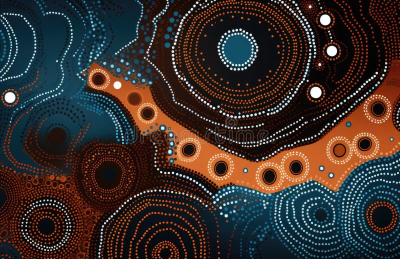 This is an Aborigine Pattern with Colorful Designs Stock Photo - Image ...