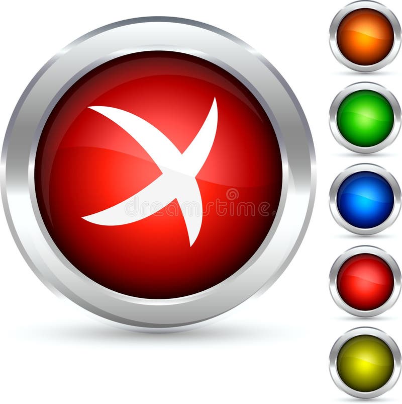 Abort button. stock vector. Illustration of green, blue - 10425260