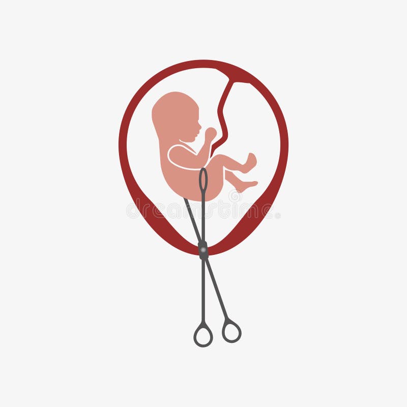 Abortion is Personal Decision Stock Illustration - Illustration of fear ...