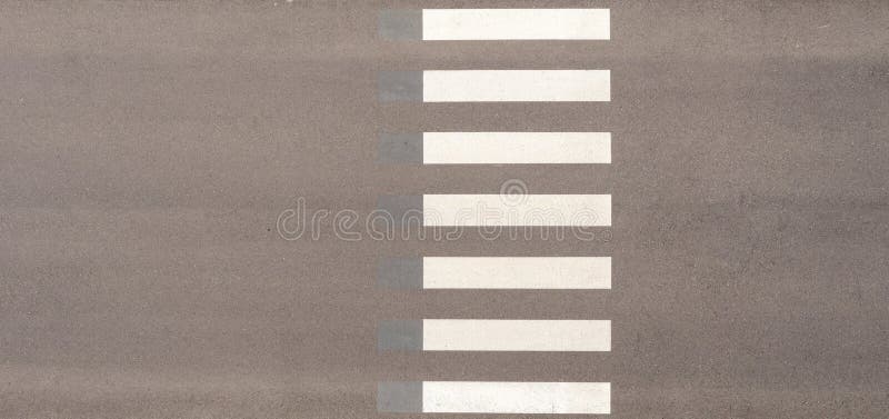 From Above: a Bird S Eye View of a Road with a Pedestrian Crossing ...