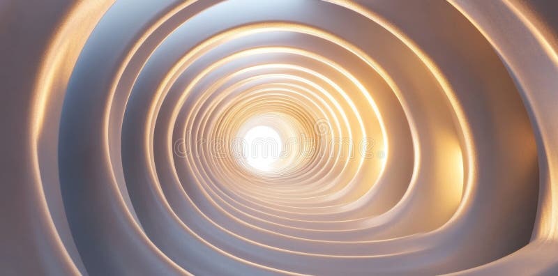 From Above, a Close-up Top View in a Flat Lay Shows Concentric Linear ...