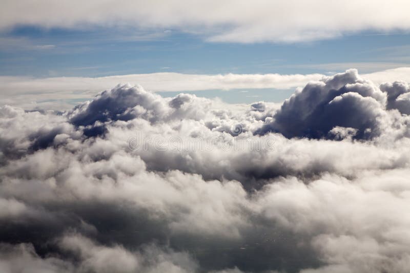 Above clouds stock image. Image of vapor, high, strata - 1255683