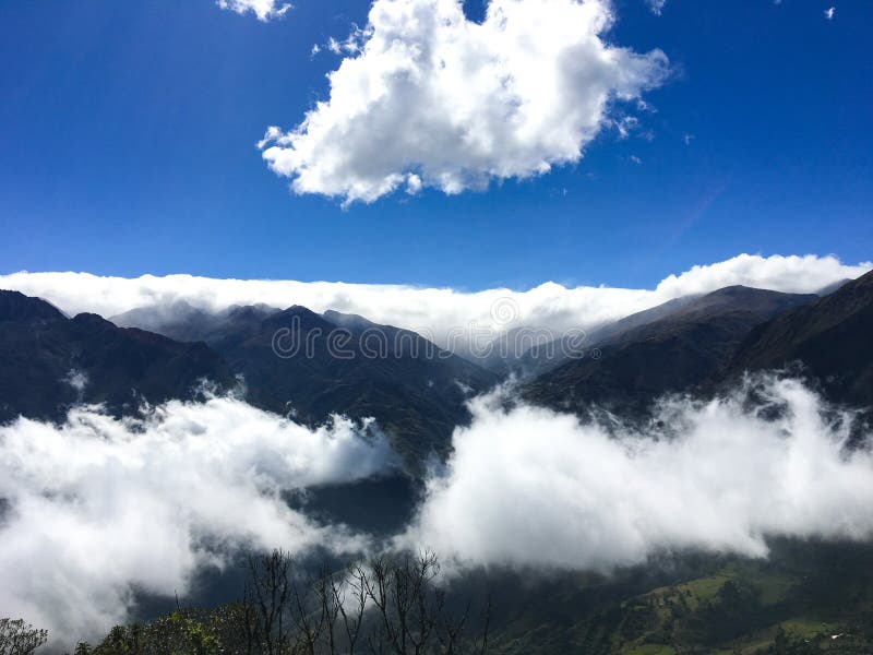 Above the Clouds in the Andes Mountains Stock Photo - Image of ...