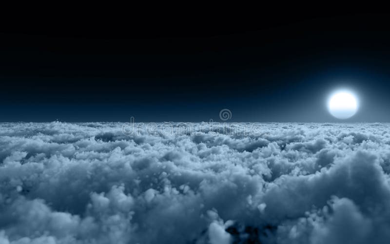 Above the Cold Clouds stock illustration. Illustration of cloud - 27104349