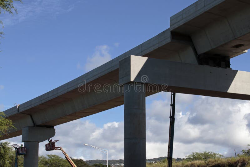 Above Ground Rail stock photo. Image of column, concrete - 82592674