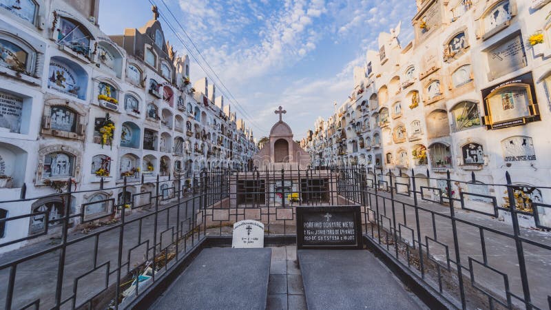 Above the Ground Tombs in the Ica Cemetery in Peru Editorial Image ...