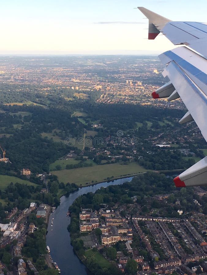 Above London stock photo. Image of wing, earth, view - 74513480