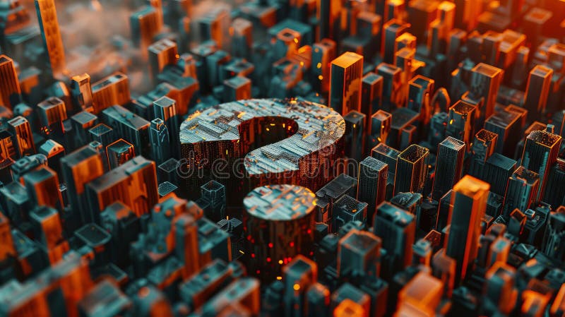 Above, a Mysterious Symbol Triggers Different Thoughts. Stock Photo ...