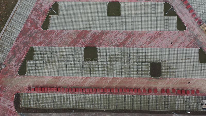 Above New City Square Construction Site, Aerial Stock Footage - Video ...