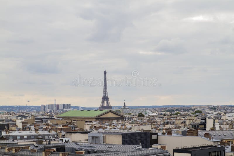 Above the roofs of Paris stock photo. Image of beautiful - 140582886