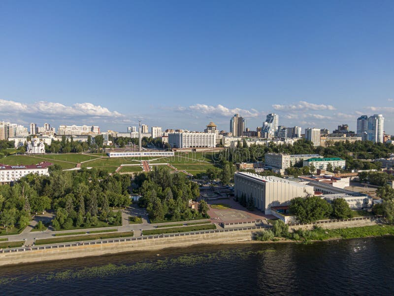 Above Samara on Summer Evening Stock Photo - Image of russia, travel ...