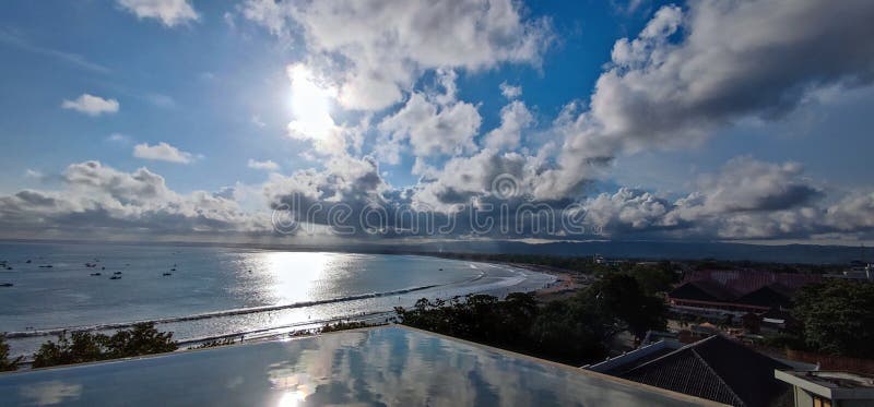 From above stock photo. Image of dusk, sunlight, ocean - 264077250
