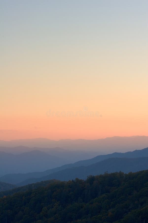 Simple Mountain Sunset stock photo. Image of blue, landscape - 654726