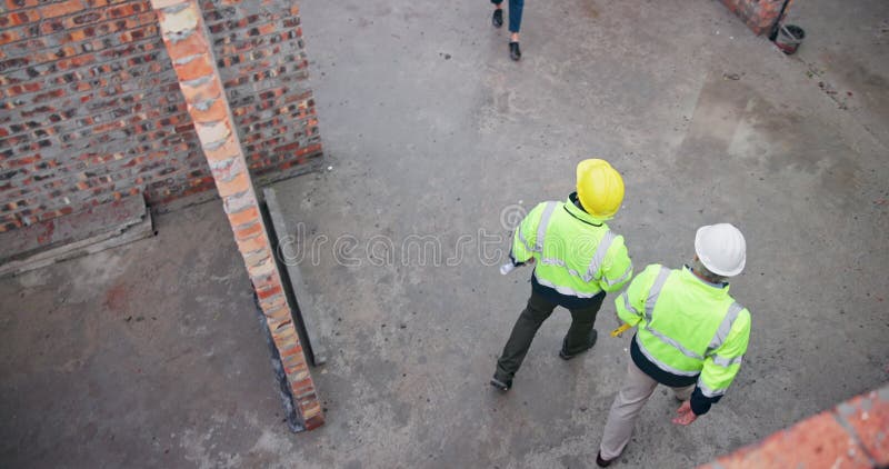 Man, Stairs and Walk in Building Construction As Engineer, Project ...
