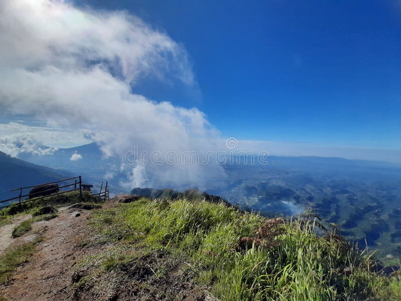 Above the Top of Mount Bismo, Central Java Stock Image - Image of ...