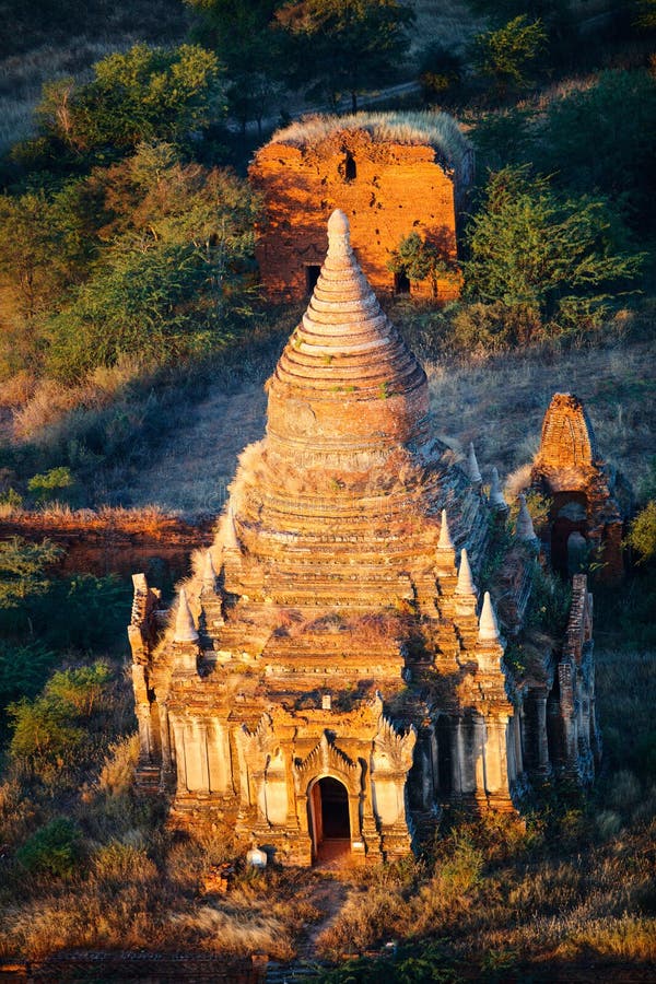 Above View of Bagan Temples Stock Photo - Image of bagan, landscape ...