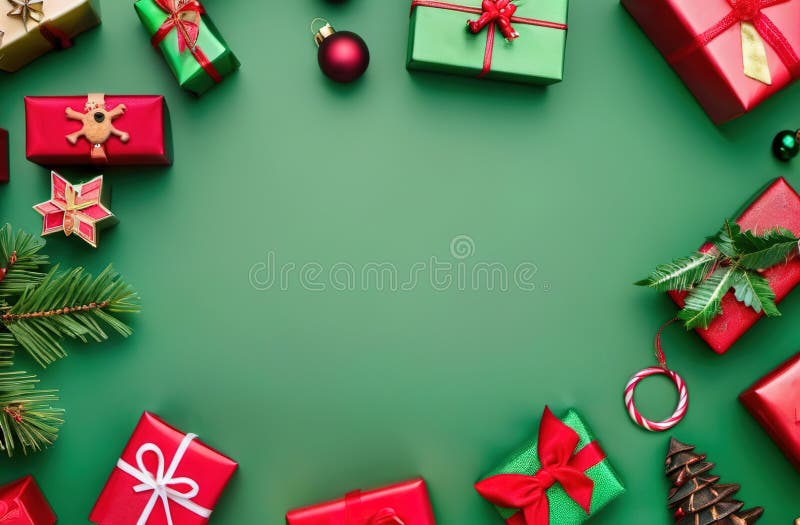 Above View on Christmas Presents at 27-9-2024 Stock Illustration ...