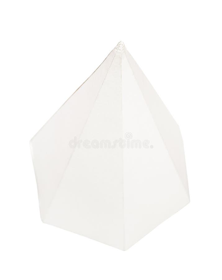 Above View Hand-crafted Six-sided Pyramid Isolated Stock Photo - Image ...