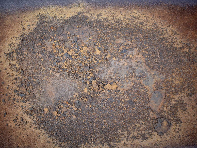 Above View of Rusted Steel Floor. Stock Photo - Image of soil ...