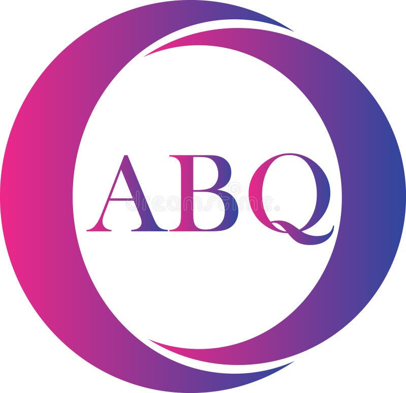 ABQ Circle Concept Logo Design Template Stock Vector - Illustration of ...