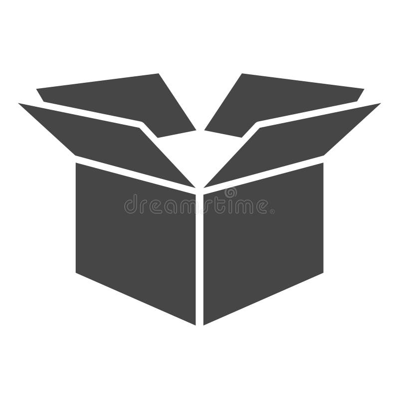 Abra el icono de la caja ilustración del vector. Ilustración de carga ...