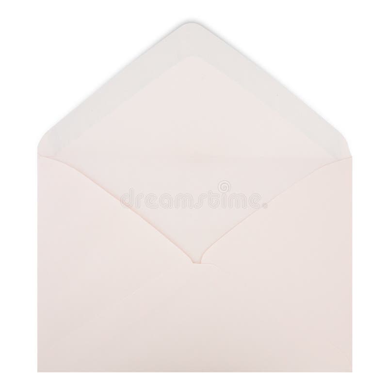 Abra el rosa del sobre foto de archivo. Imagen de muestra - 43637124