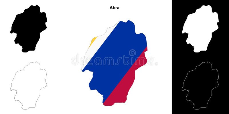 Abra outline map stock vector. Illustration of isolated - 323859864