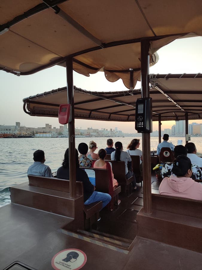 Abra Ride in Dubai after Sunset Editorial Stock Photo - Image of ...