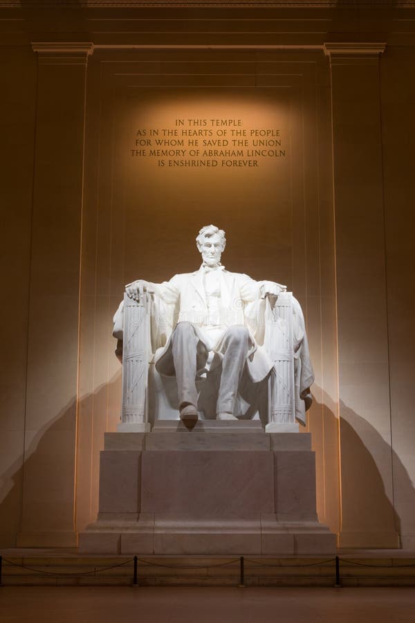 Abraham Lincoln Memorial editorial photography. Image of politics ...