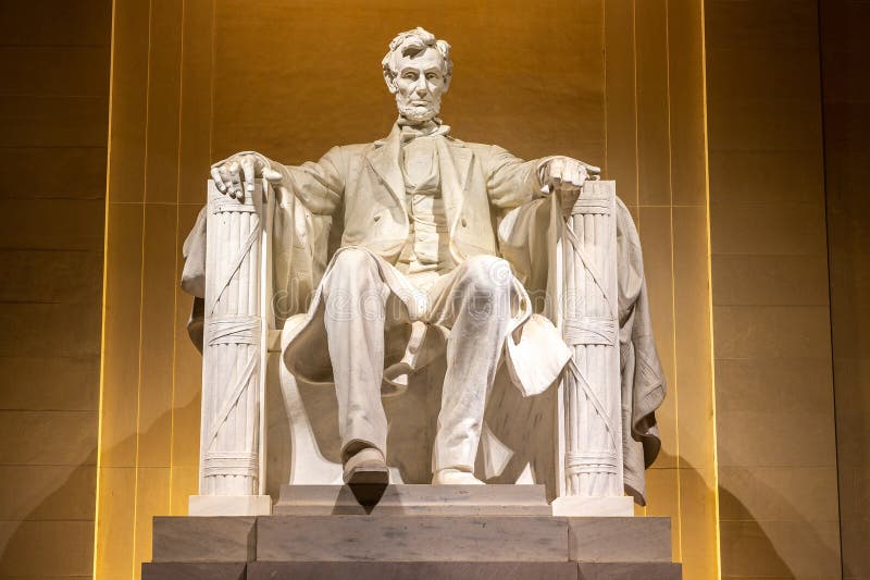 Abraham Lincoln Statue in Washington Editorial Stock Image - Image of ...