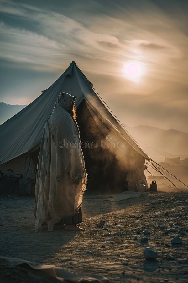 Abraham Standing Outside His Tent, Biblical Character. Generative AI ...