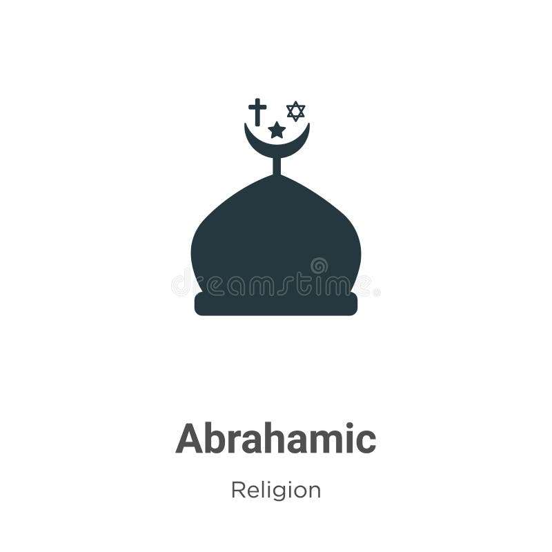 Abrahamic Vector Icon on White Background. Flat Vector Abrahamic Icon ...