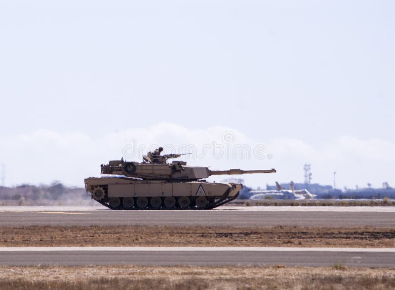 A Side View of an M1 Abram Battle Tank Stock Image - Image of tank ...